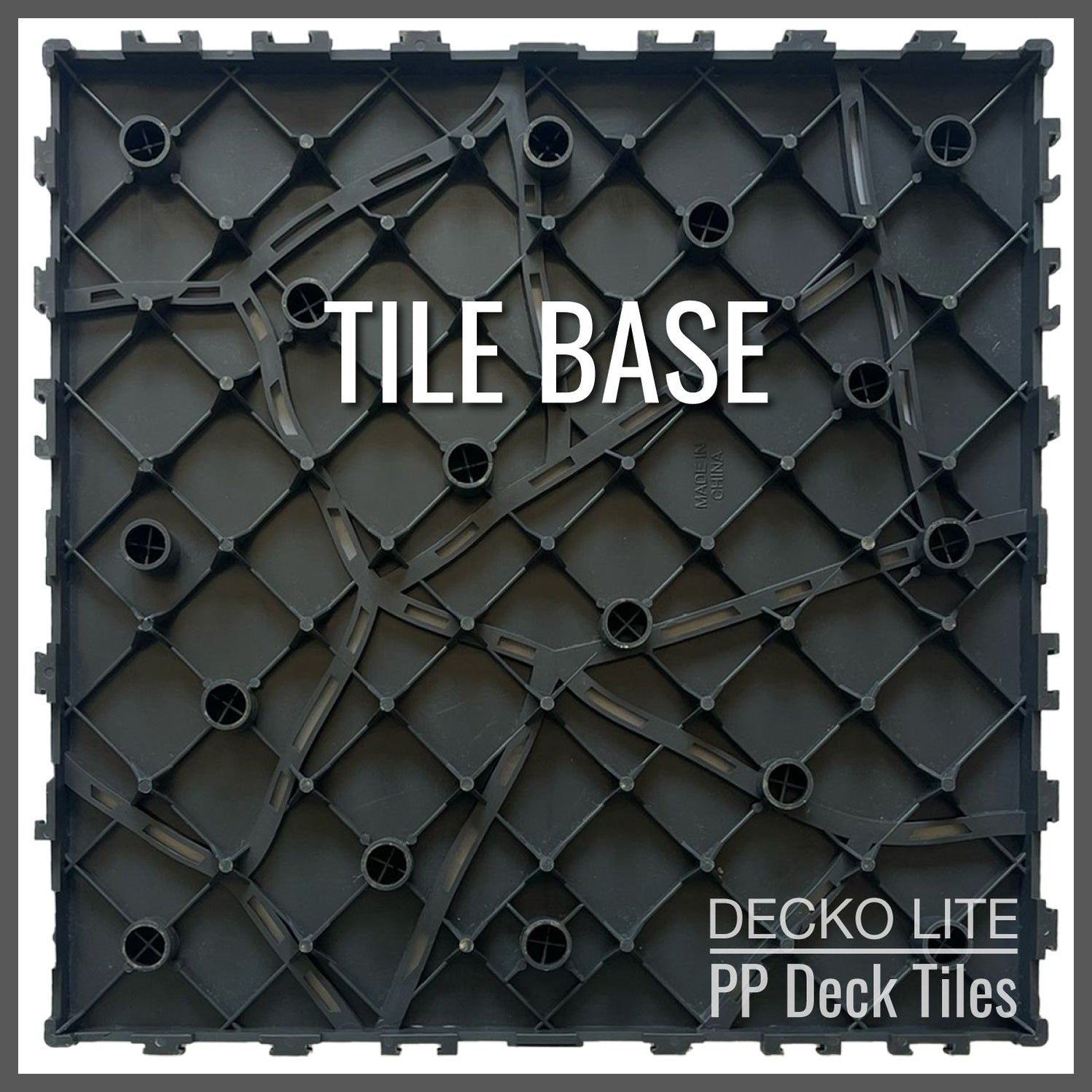 DECKO Premium Tiles - CHARCOAL (One Piece) — DECKO Hungary