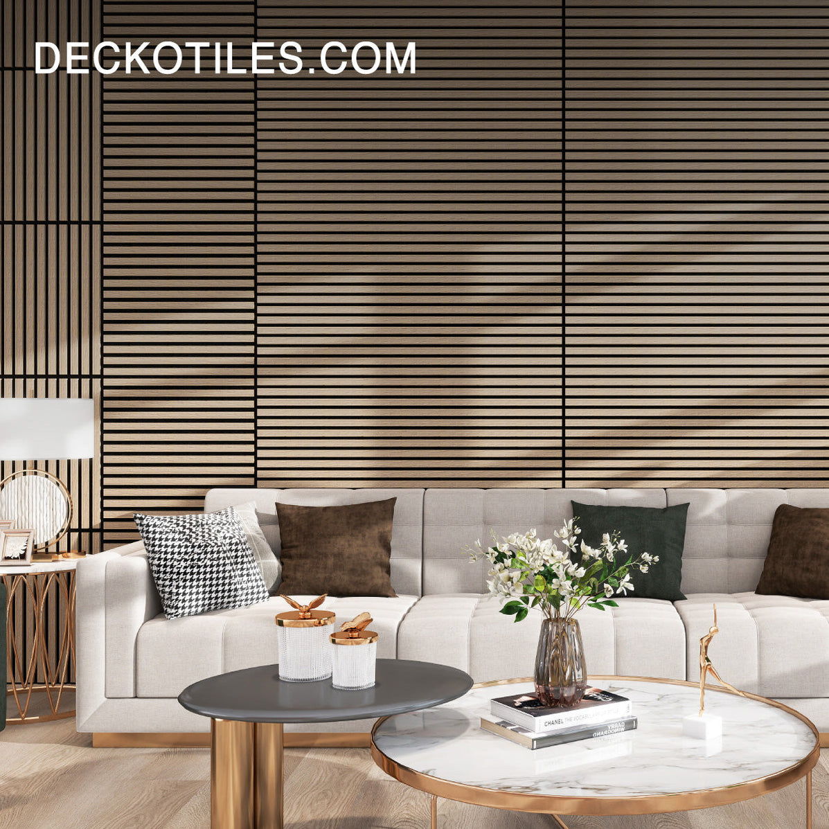 DECKO SOUNDSCAPE Acoustic Wall - OAK - Square — DECKO Hungary